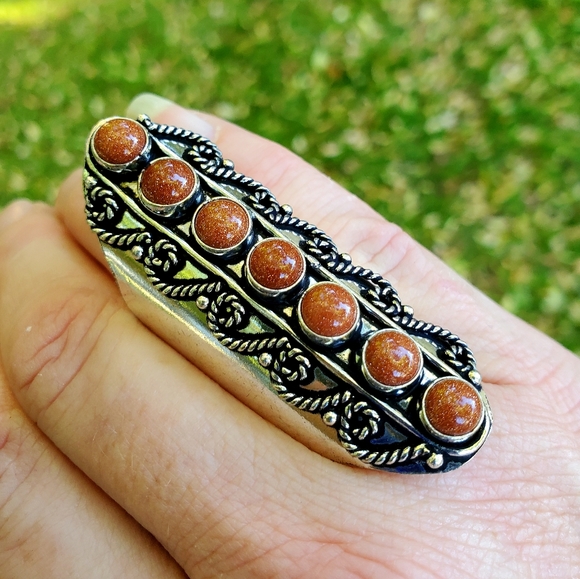 Handmade | Jewelry | New 7 Stone Sun Sitara Sunstone Sandstone ...